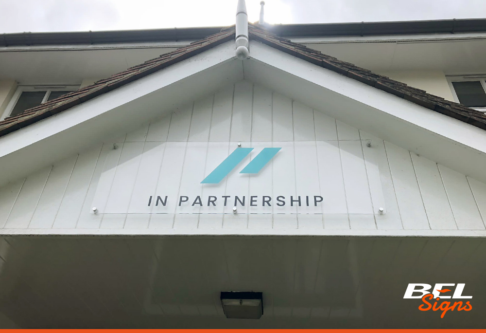 Fresh rebranded monoliths and signage for In Partnership, Horsham ...